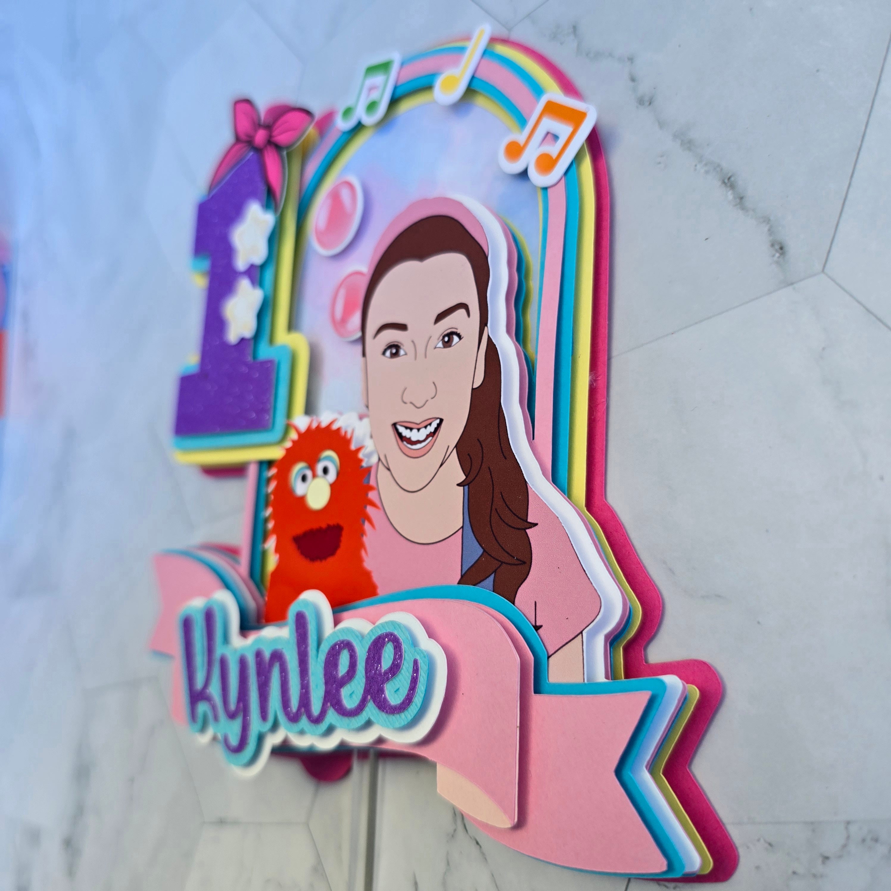 Ms Rachel and Herbie Cake Topper Colorful Ms Rachel for Littles Topper ...