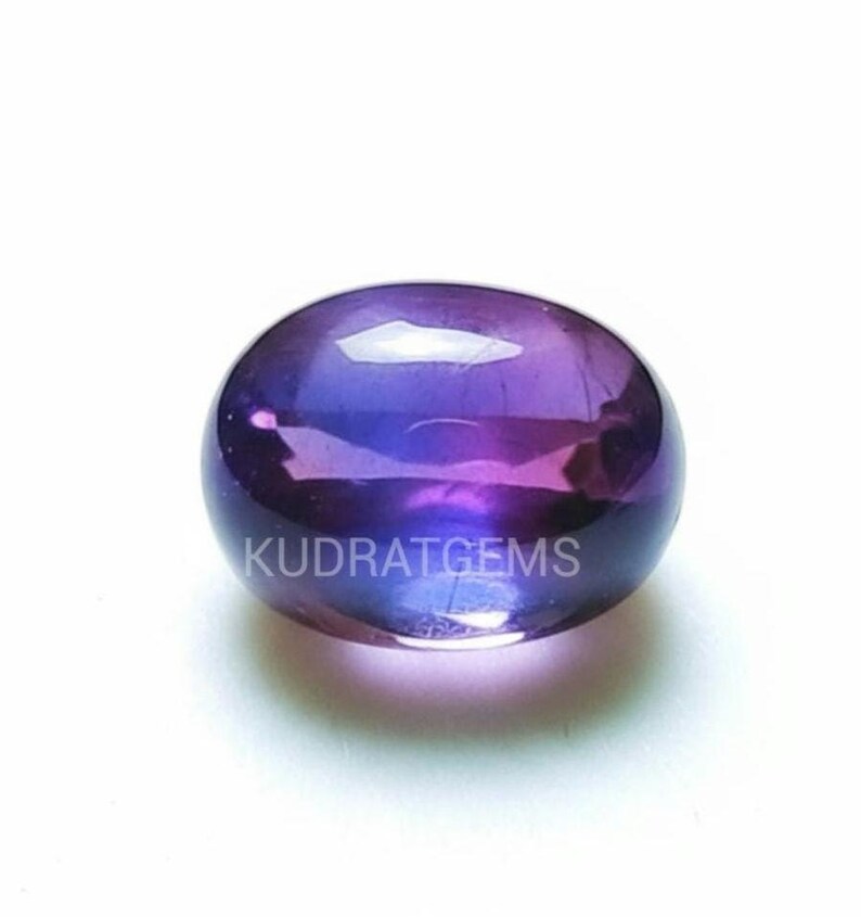 Oval Alexandrite Cabochon Color Change Lab-created Gemstone (5x4mm ...