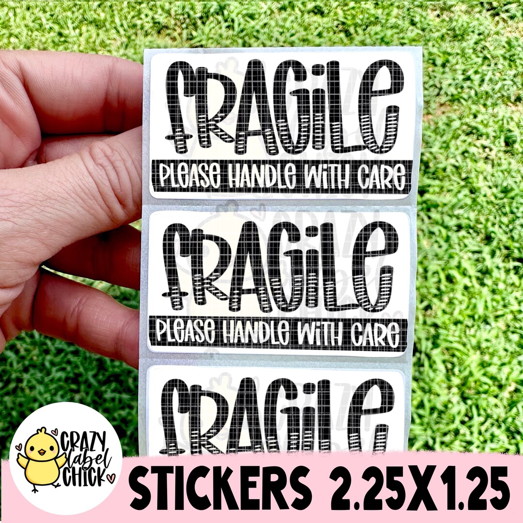 Fragile Handle With Care Packaging Stickers Small Business Packaging ...