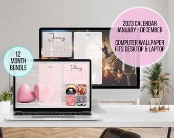 Christmas Tree Haul Desktop Wallpaper cute Winter Desktop - Etsy