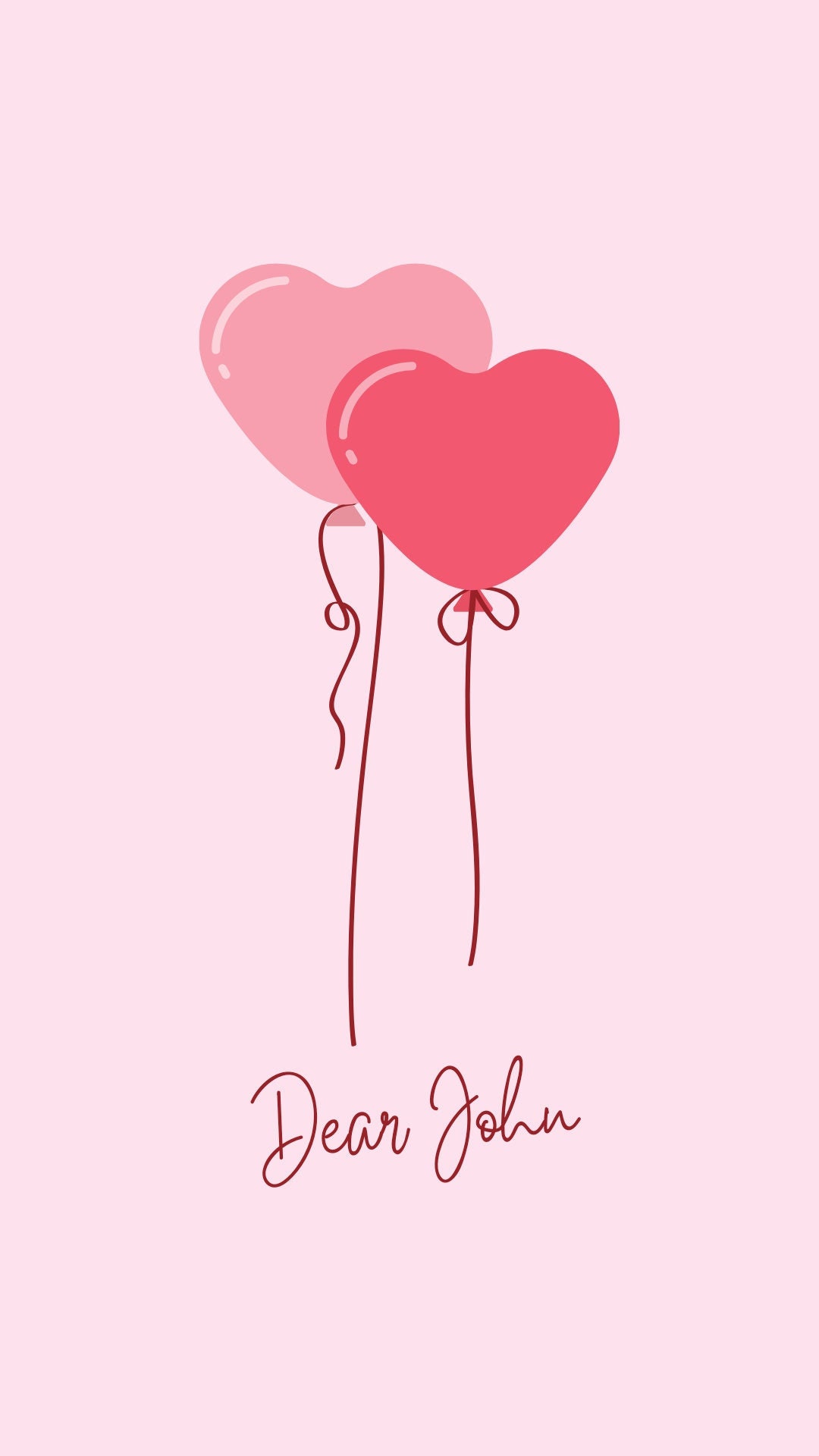 Dear John printable Card - Etsy