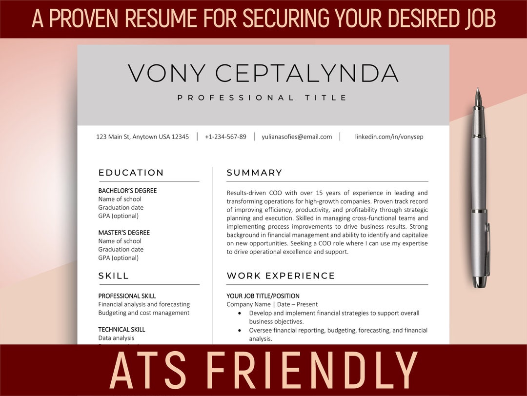 Cv Medical Template,hr Resume Template Word,cfo Resume Template ...