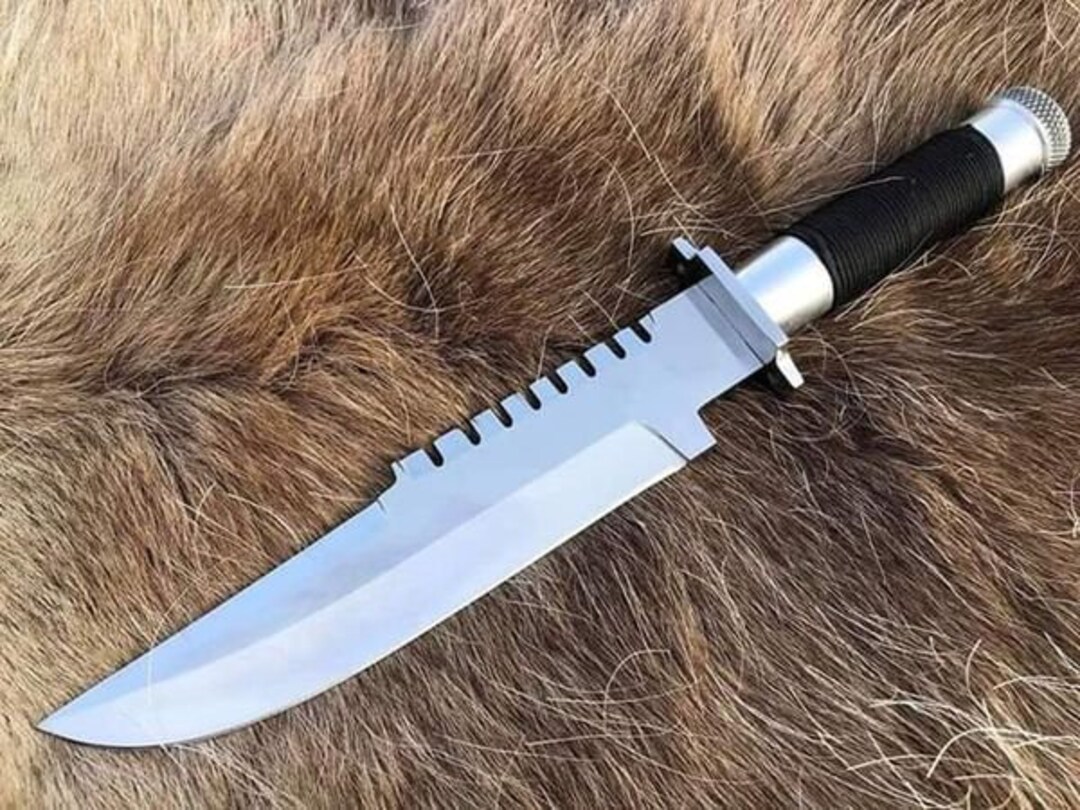 Commando Knife | Custom Handmade Forged Steel Bowie Knife Hallow Handle ...