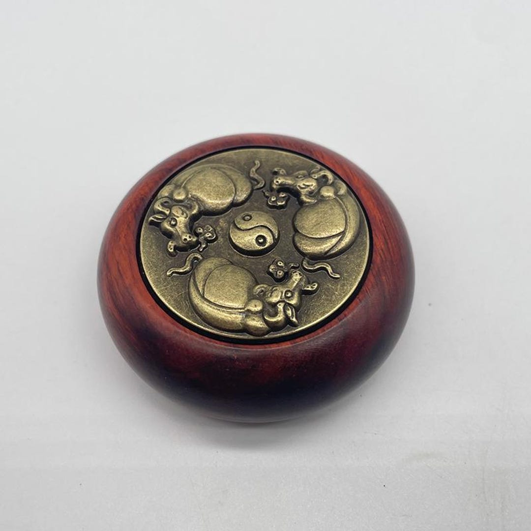 Fidget Spinner Brass Toy, Fidget Cube Chain Toys Finger Hand Spinner ...