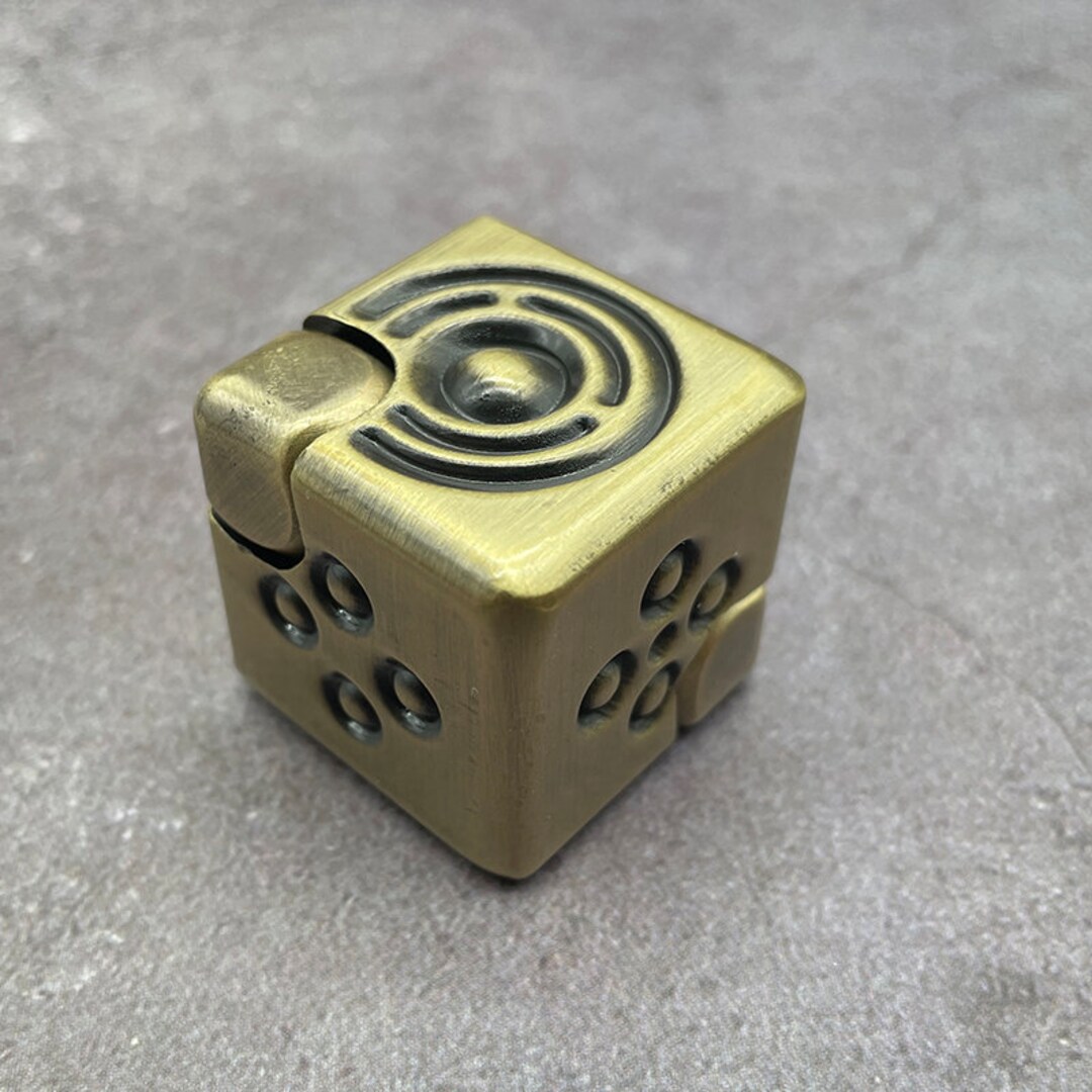 Dice Infinity Fidget Cube, Fidget Spinner Toy for Kids Adults, Metal ...