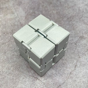 Cube Fidget Toys Aluminum Metal Finger Flip Cubes Toys for Kids and ...