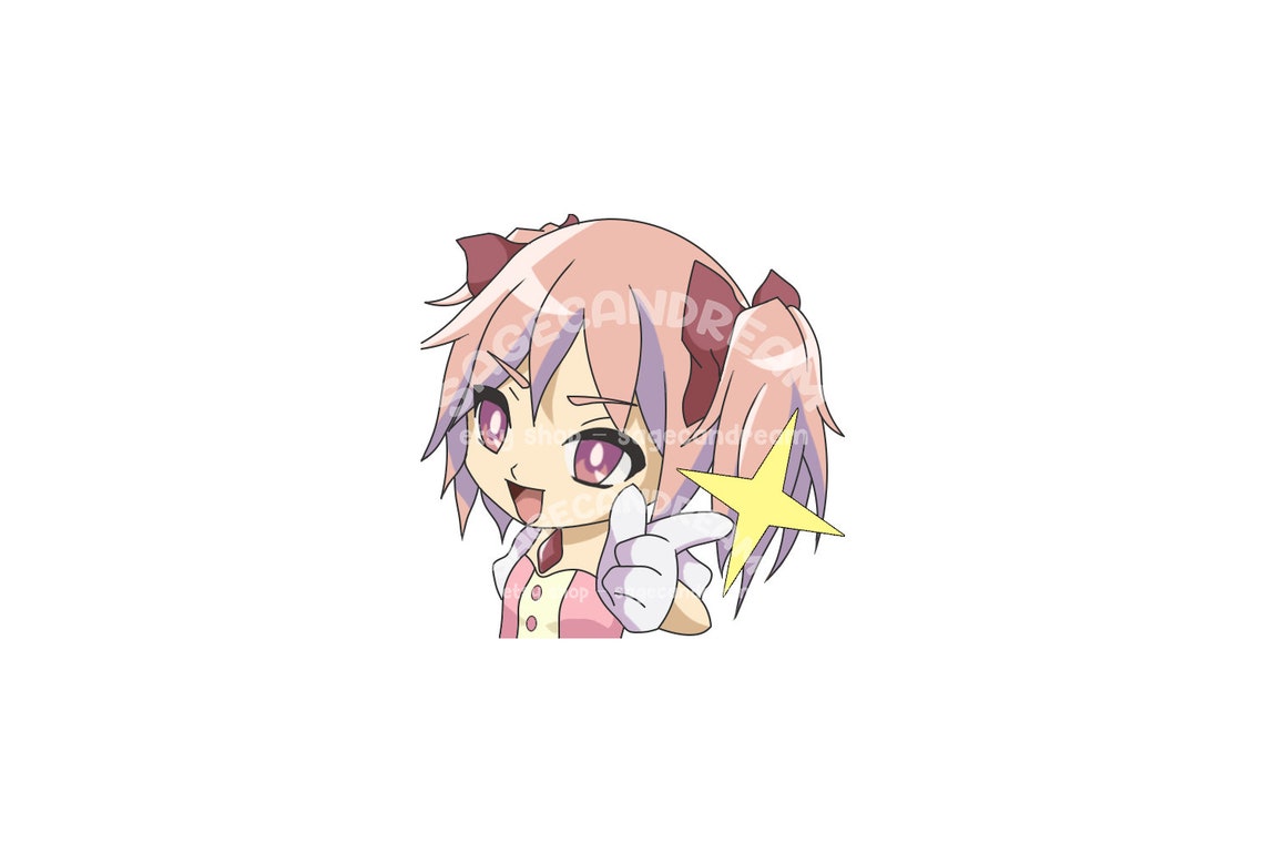 X4 Magical Girl Twitch Discord Emotes Digital Download Anime Kawaii ...