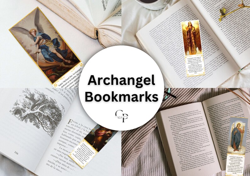 Archangel Bookmarks Printable Set of 4 With Personalized Prayer for ...
