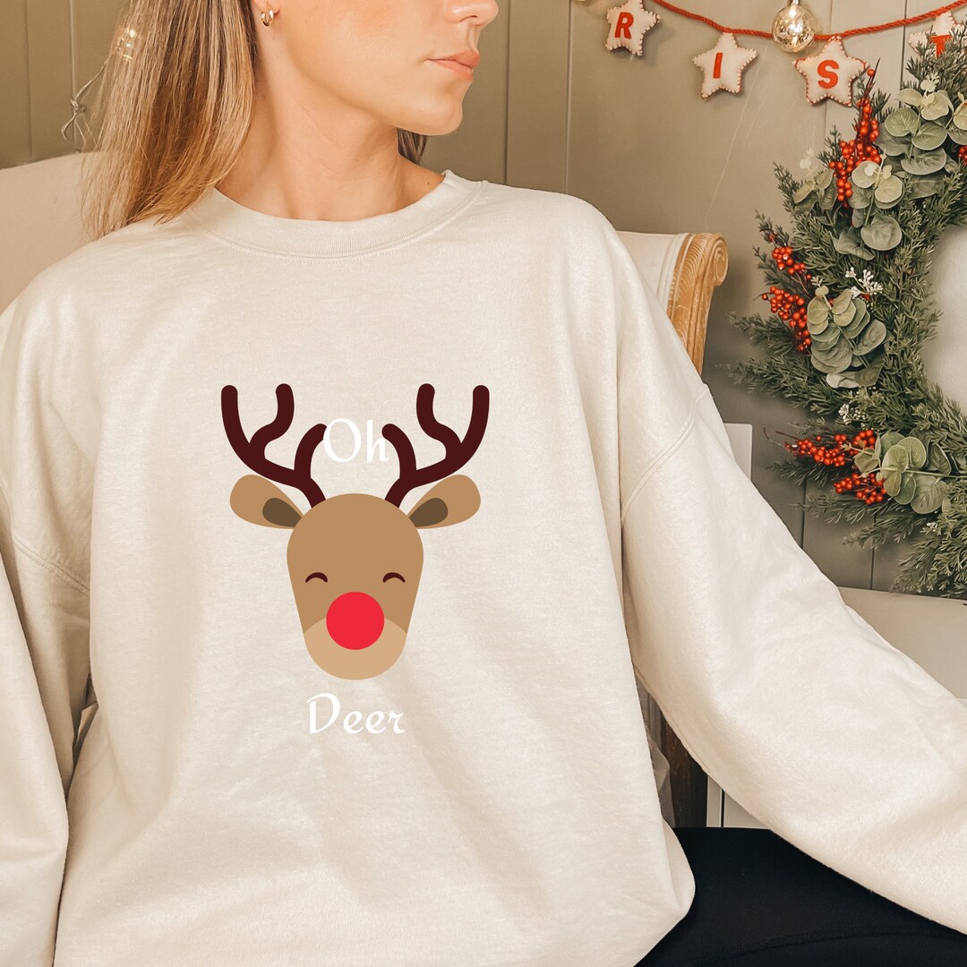 Oh Deer Christmas Sweater, Christmas Sweaters, Ugly Christmas Sweater ...