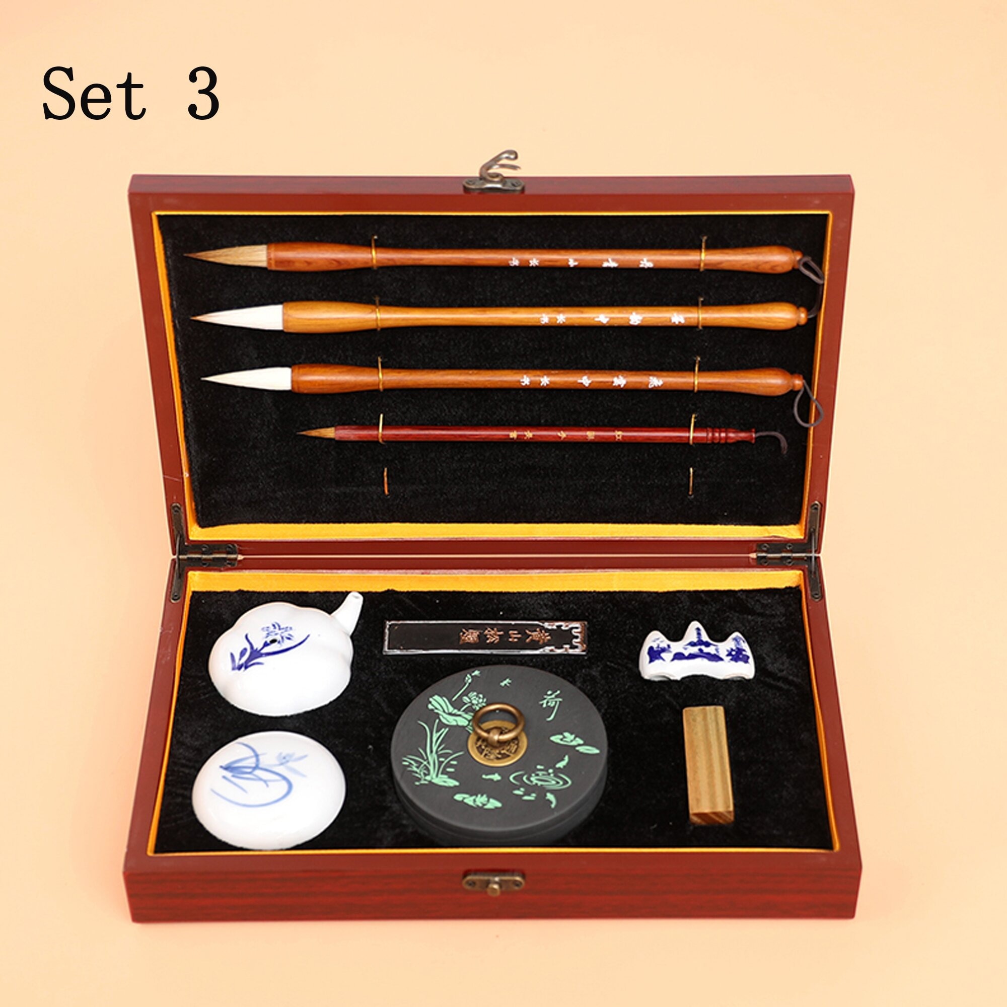 Chinese Calligraphy Sets, Brush Rests, Chinese Brushes With Wolf's Hair ...