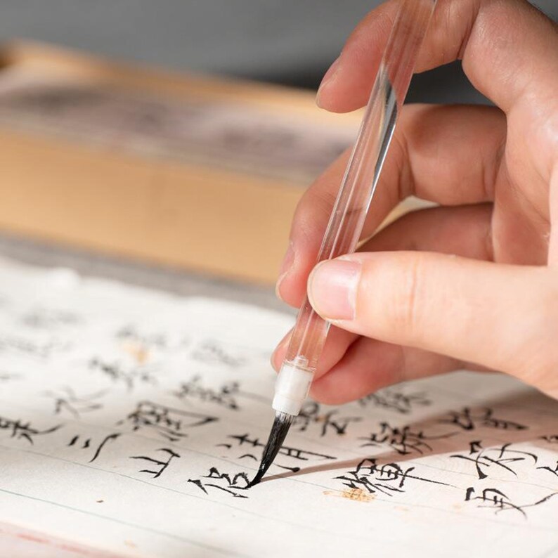 Regular Script Brushes, Thin Gold Calligraphy Brushes,hook Line ...