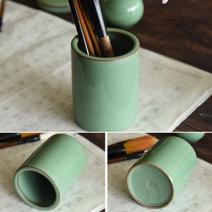 Celadon Four Treasures of Study, Calligraphy and Painting Ceramic Set ...