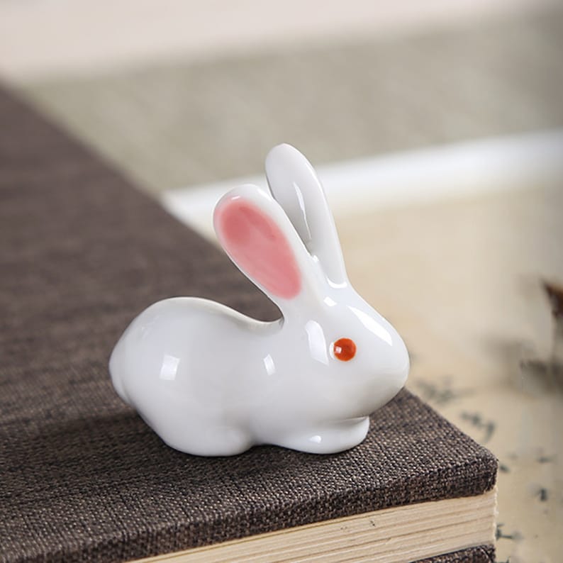 Rabbit Calligraphy Pen Holder Ceramic Pen Holderhand Carved - Etsy