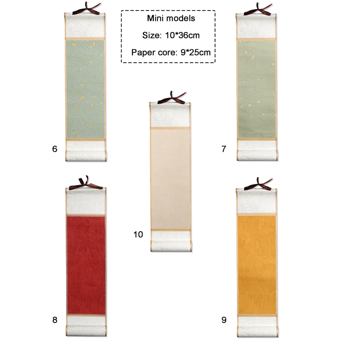 Mini Scroll Xuan Paper Calligraphy Hanging Scroll - Etsy