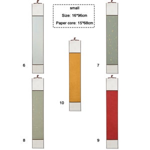 Mini Scroll, Xuan Paper, Calligraphy Hanging Scroll, Calligraphy Work ...