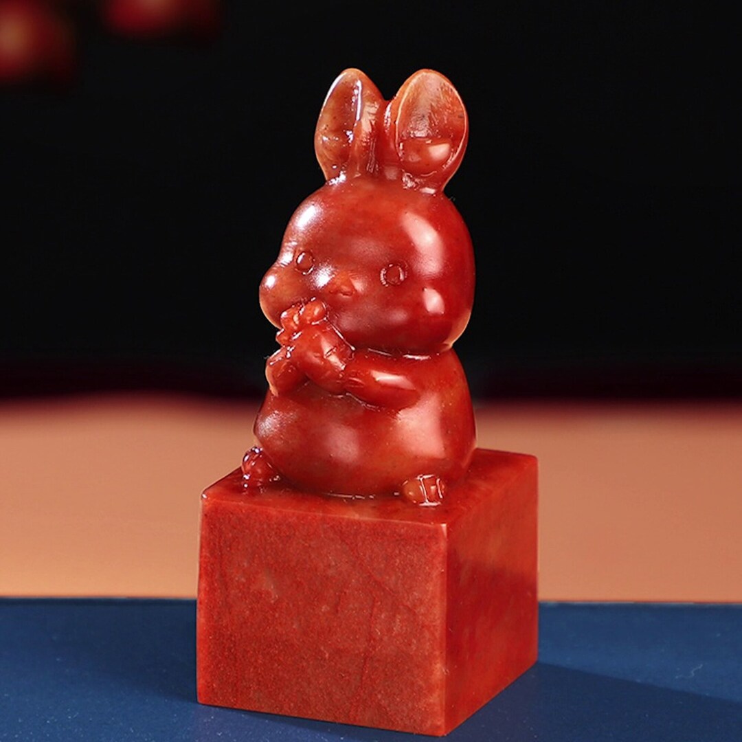 Chinese Lucky Rabbit Stamp, Personal Name Stamp, Customized Chinese ...