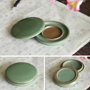 Celadon Four Treasures of Study, Calligraphy and Painting Ceramic Set ...