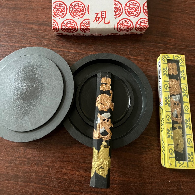 Pine Soot Ink Sticks, Handmade Ink Blocks, Grinding Ink, Ink Ingots for ...