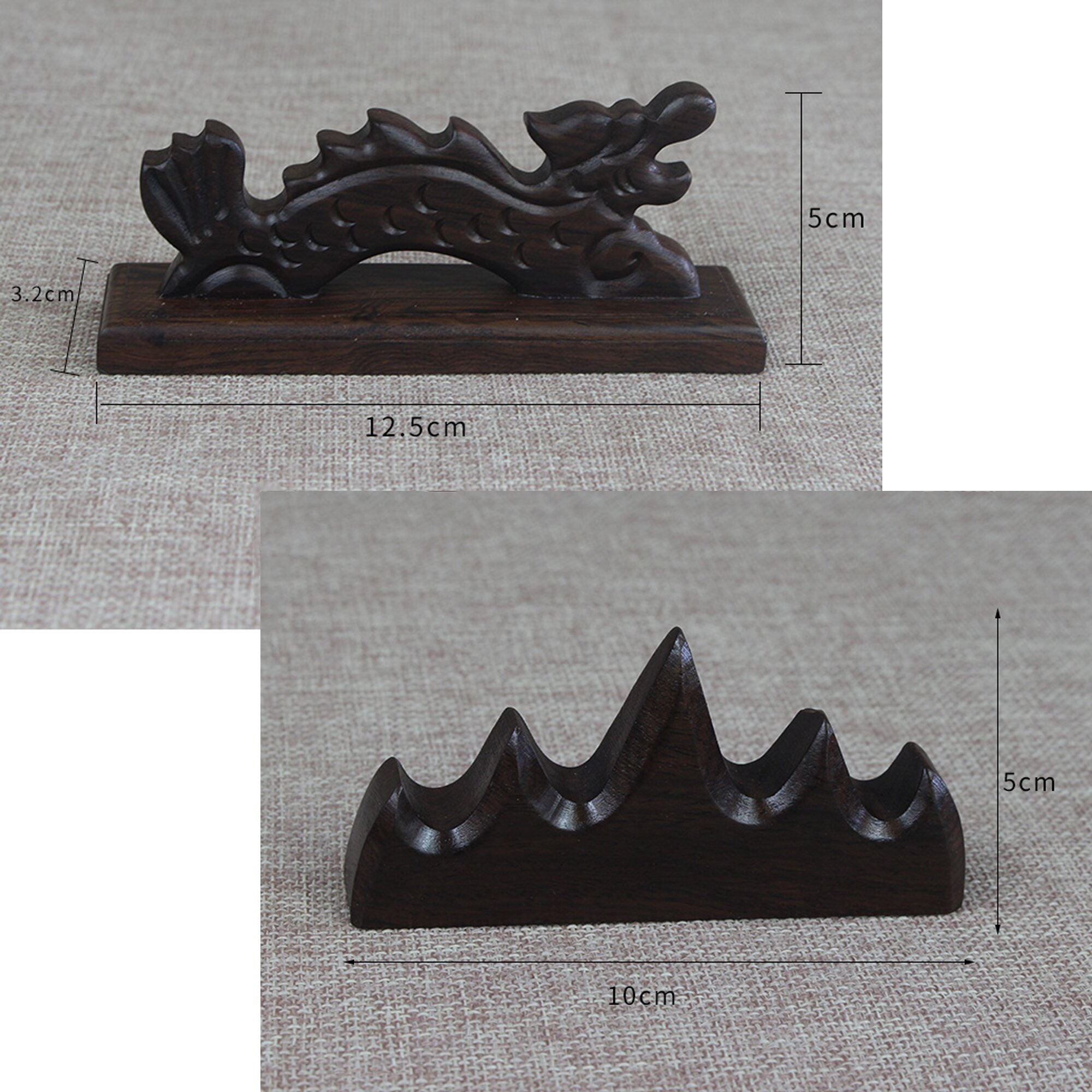Chinese Brush Holder, Solid Wood Chinese Brush Holder, Handmade Brush ...