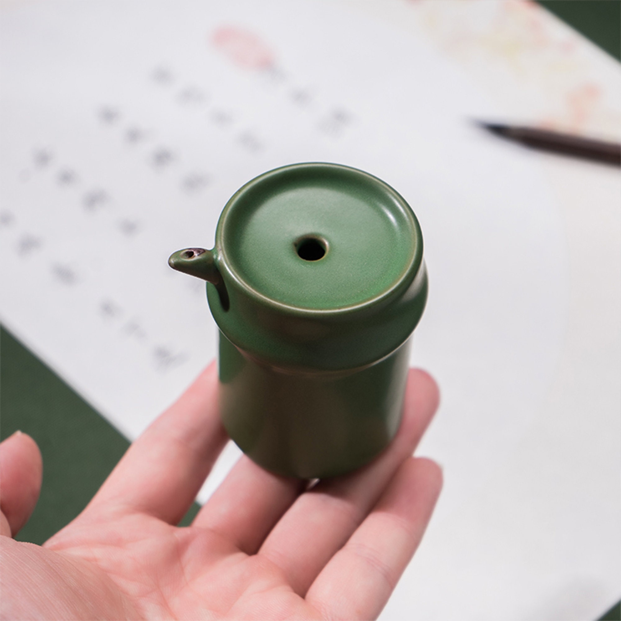 Ceramic Water Dropper Bamboo Water Dropper Inkstone Dropper - Etsy