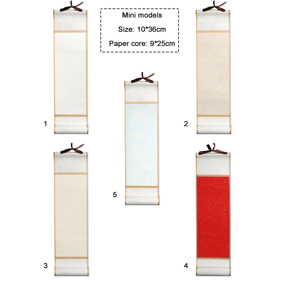 Mini Scroll Xuan Paper Calligraphy Hanging Scroll - Etsy