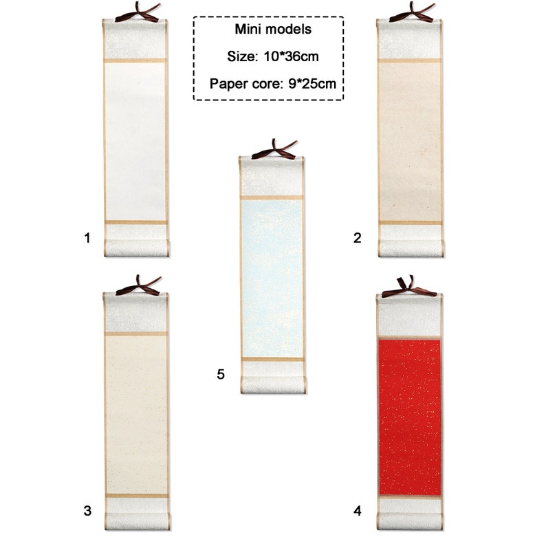 Mini Scroll, Xuan Paper, Calligraphy Hanging Scroll, Calligraphy Work ...