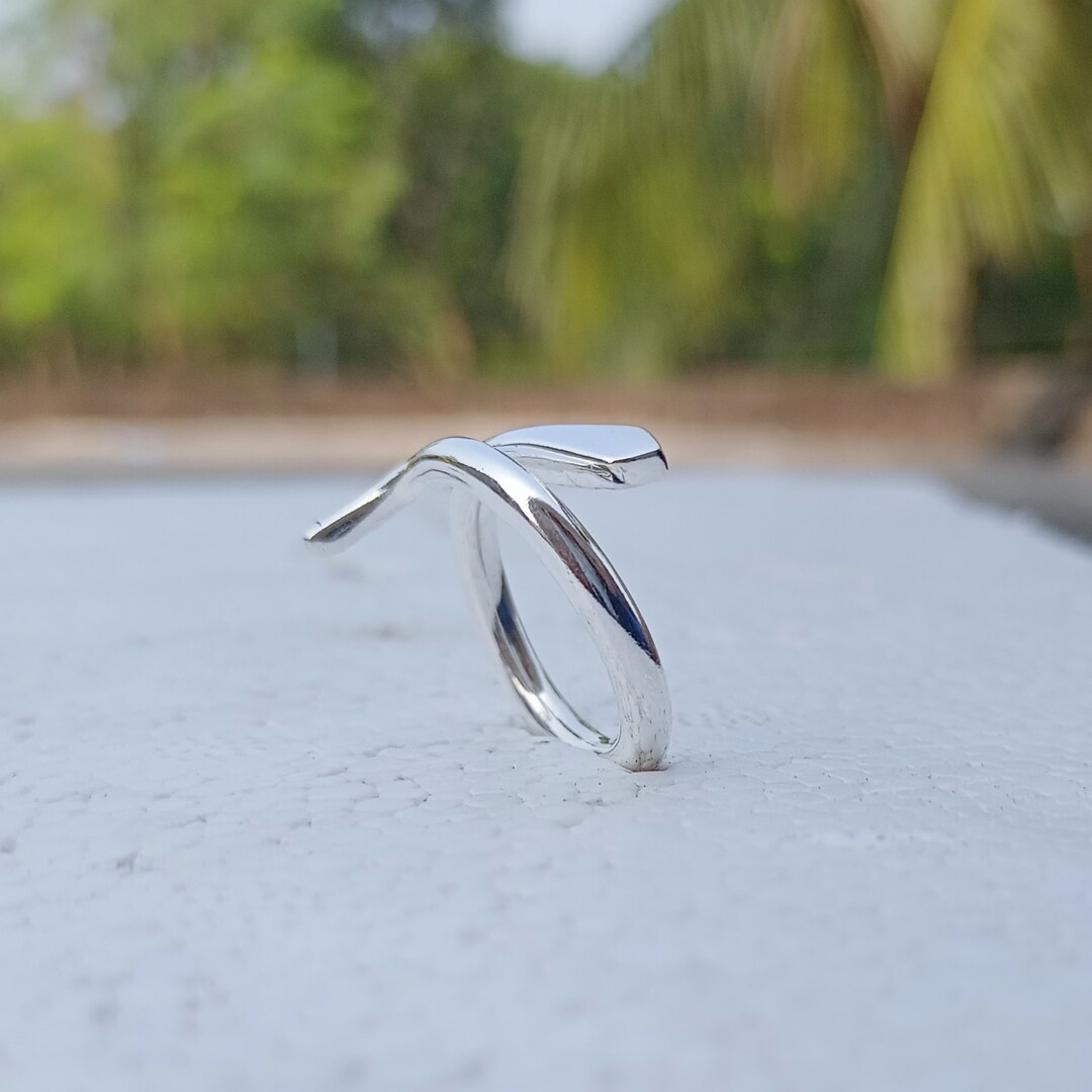 Silver Snake Ring - Men's Ring - Open Snake Ring - Snake Ring - Spiral ...