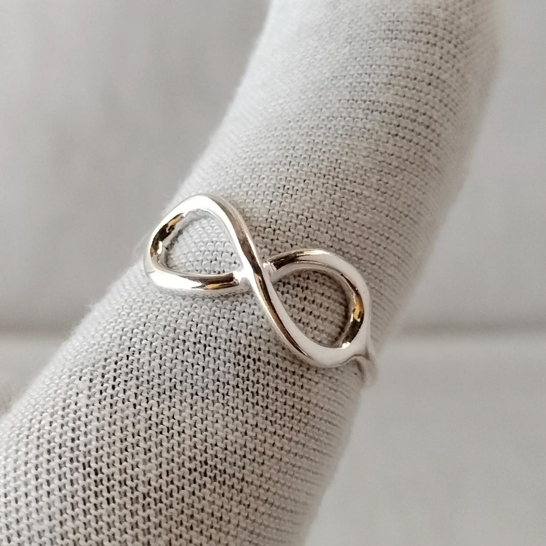 Sterling Silver Infinity Symbol Ring - Promise Ring - Eternity Love ...