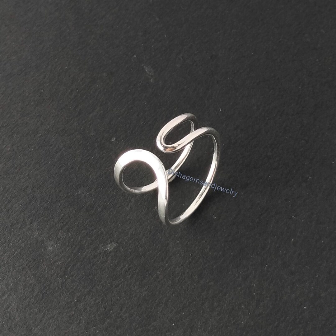 Sterling Silver Swan Neck Splint Ring – Adjustable Arthritis Support - Etsy