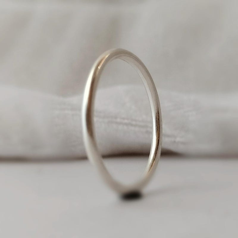 Thin Silver Ring - Etsy