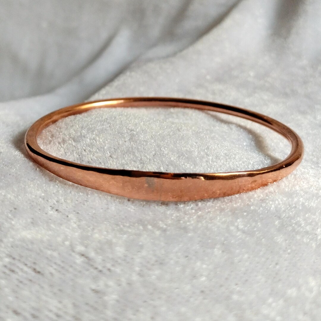 Handmade Hammered Copper Bangle – Arthritis Relief Jewelry - Etsy