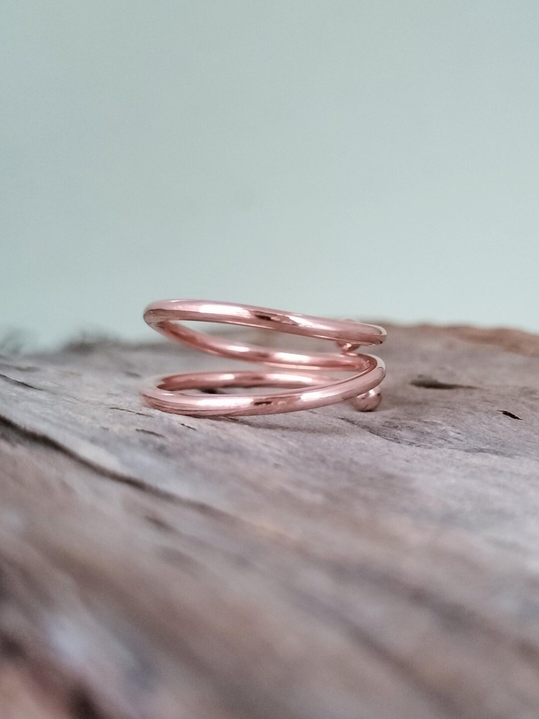Solid Copper Wire Wrap Ring, Healing Copper Rings, Copper Ring for ...