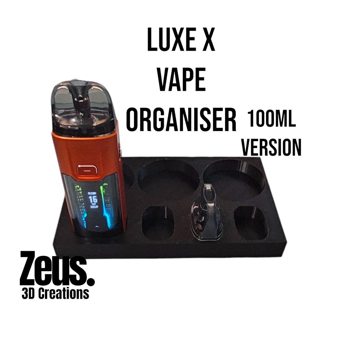 Luxe X Vape Desk Stand 100ml Bottles Vape Desk Organizer Pod Storage ...