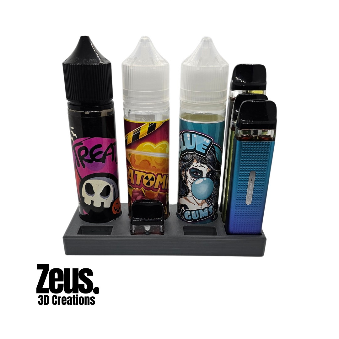Xros Vape Desk Stand | 30,50,100ml Bottles | Vape Desk Organizer | Pod ...
