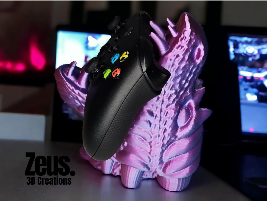 Dragon Controller Stand Holder. Gaming Controller Stand. Gaming Décor ...