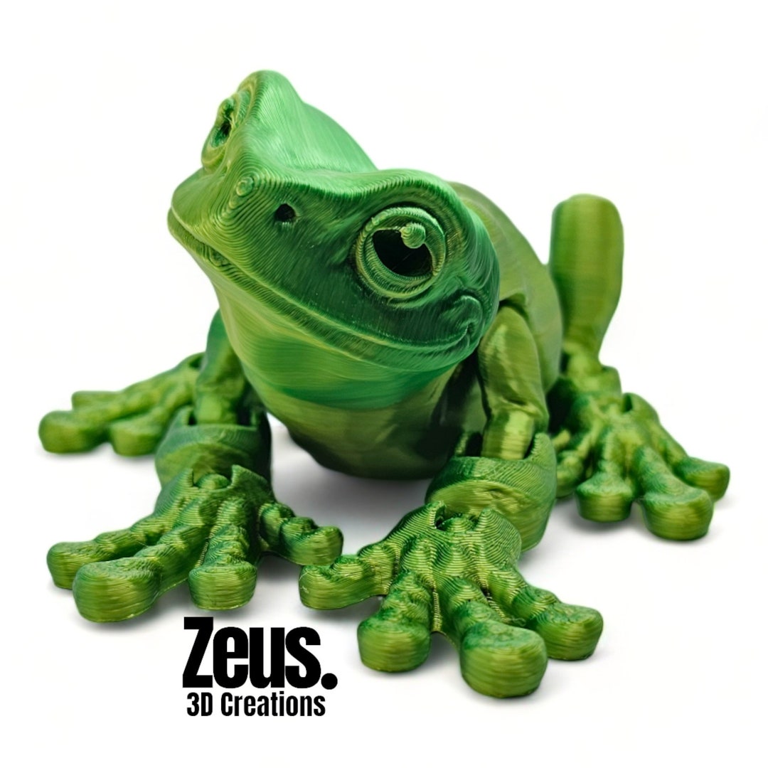 Whites Tree Frog | Articulated Dumpy Tree Frog - Etsy