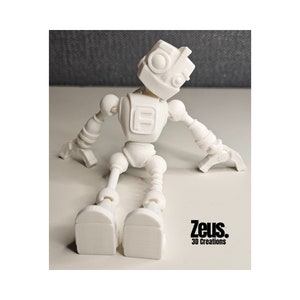 Flexible Articulated Fun Robot Desk Buddy Fidget Toy 3D Printed - Etsy ...