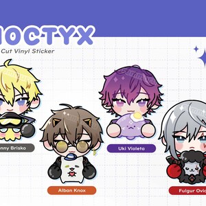 Nijisanji EN Liver & Mascot Stickers Obsydia, Luxiem, Noctyx - Etsy