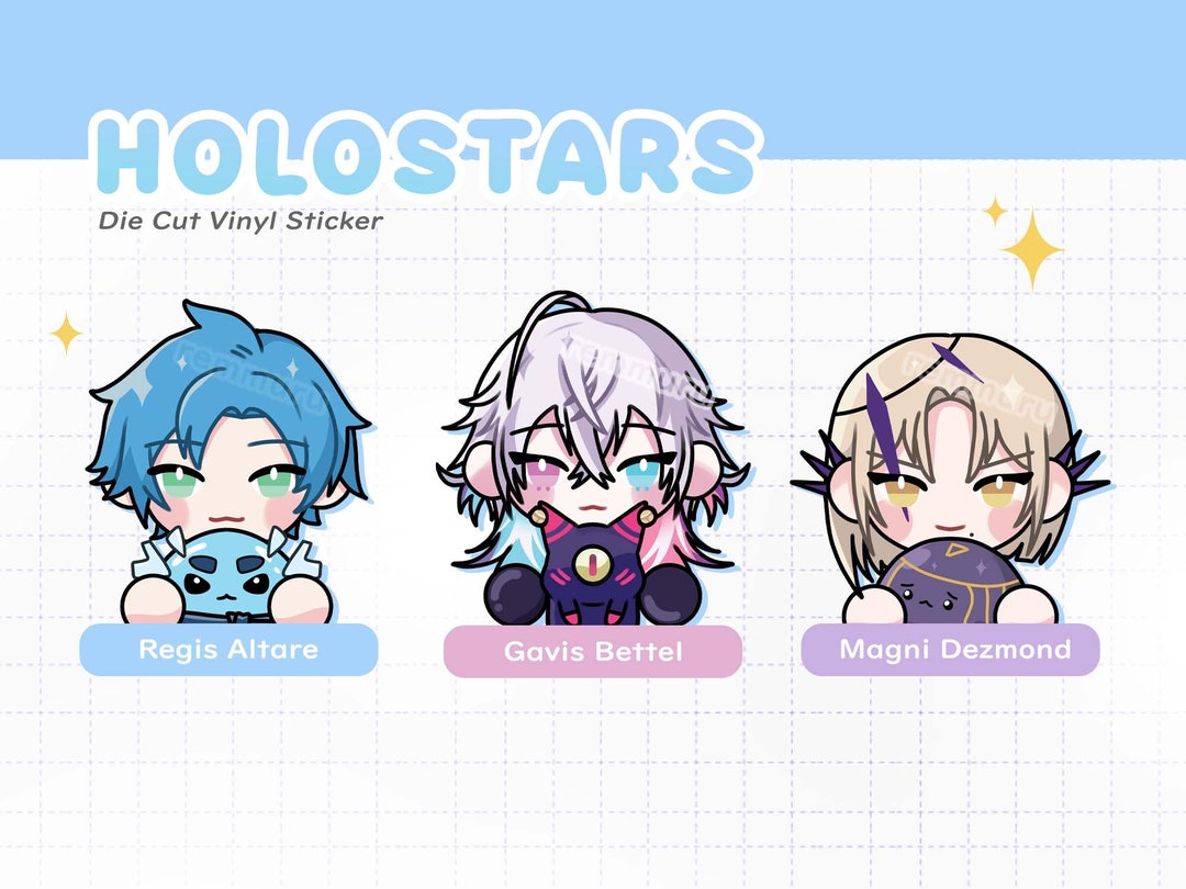 Holostars Vinyl Stickers | TEMPUS, Vanguard - Etsy