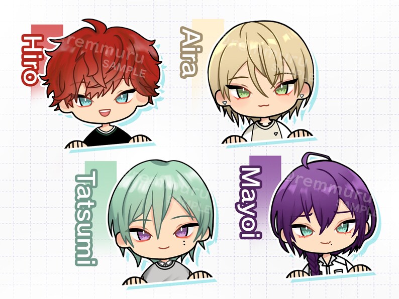 Enstars Peeker Stickers | ALKALOID, Eden - Etsy