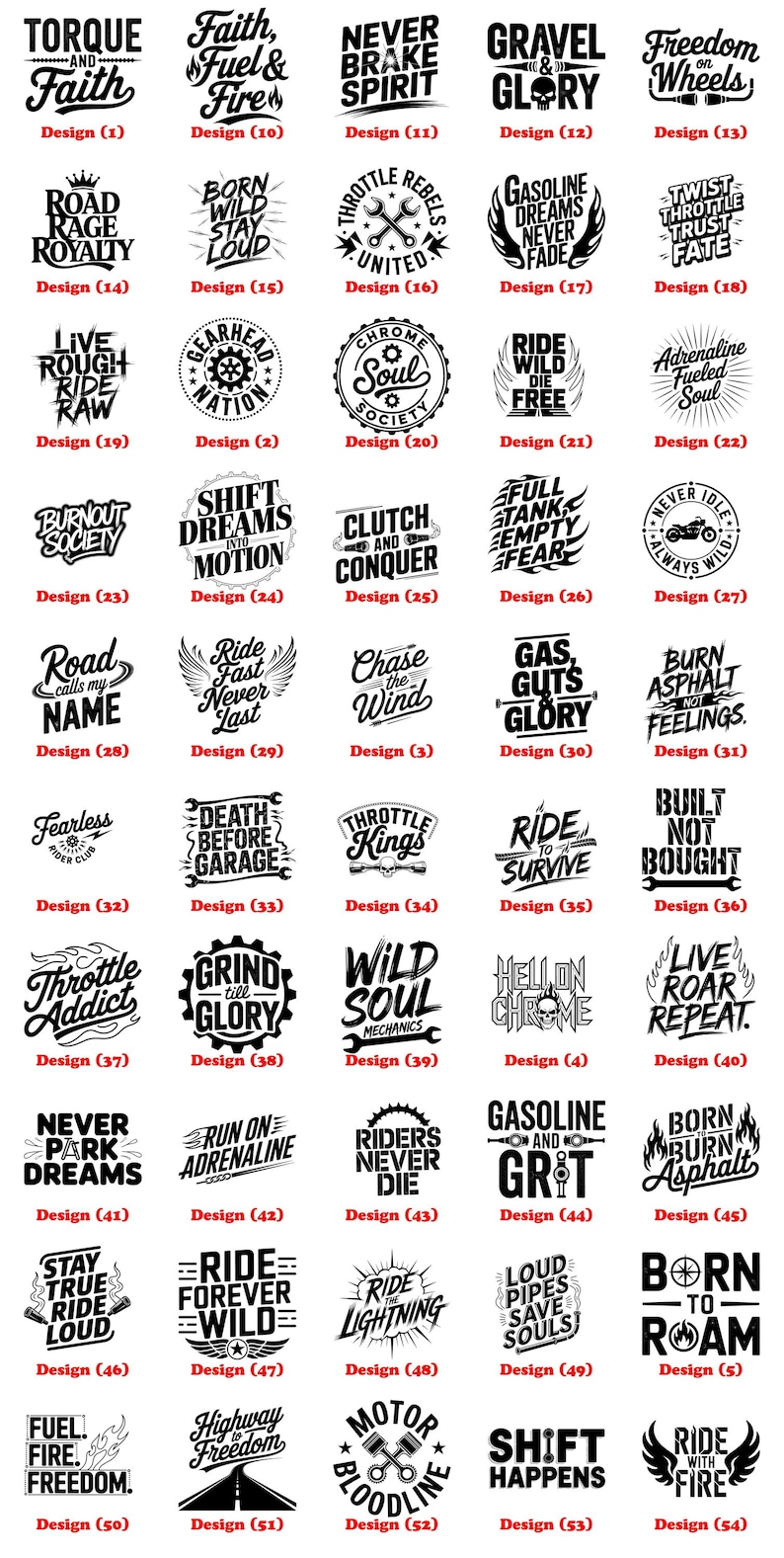 Biker Sayings SVG Bundle: Motorcycle Quotes, Rider Humor (digital Files ...