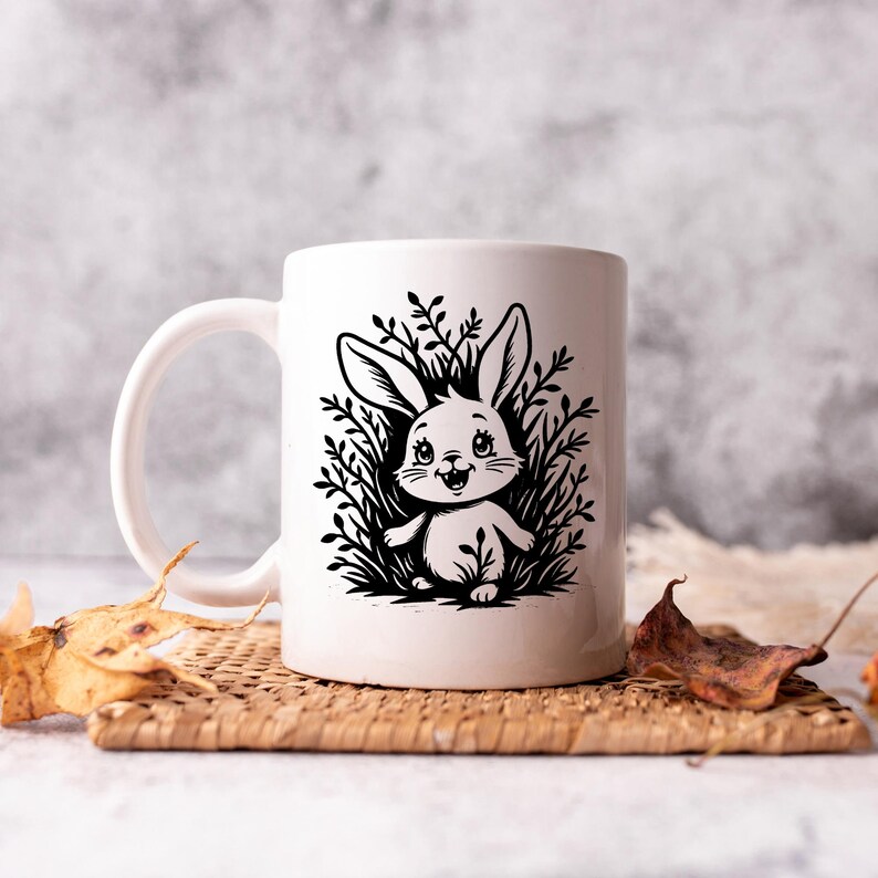 Grumpy Rabbit Graphics Svg Png Pdf & Dxf Bundle for Cricut Crafts ...