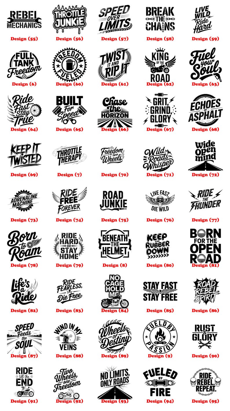 Biker Sayings SVG Bundle: Motorcycle Quotes, Rider Humor (digital Files ...