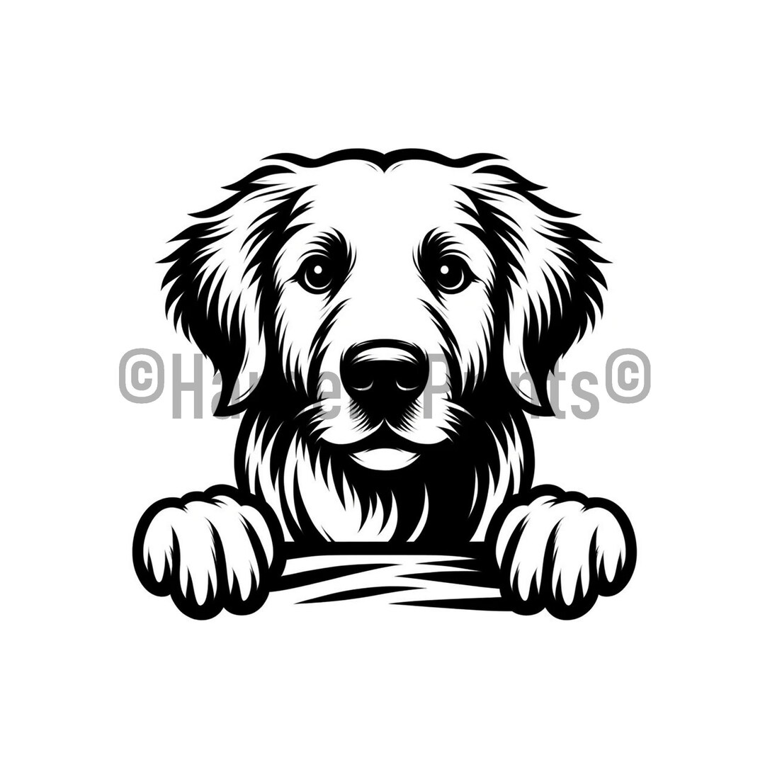 Cute Golden Retriever Dog Svg, Png, Dxf Instant Digital Downloads - Etsy