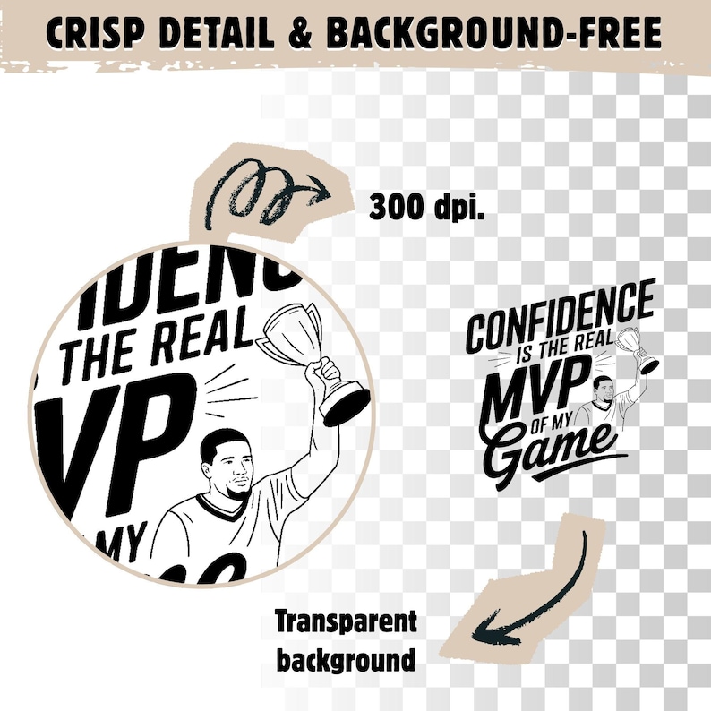 Basketball Confidence Sayings Svg Png Pdf & Dxf Bundle for Sports ...