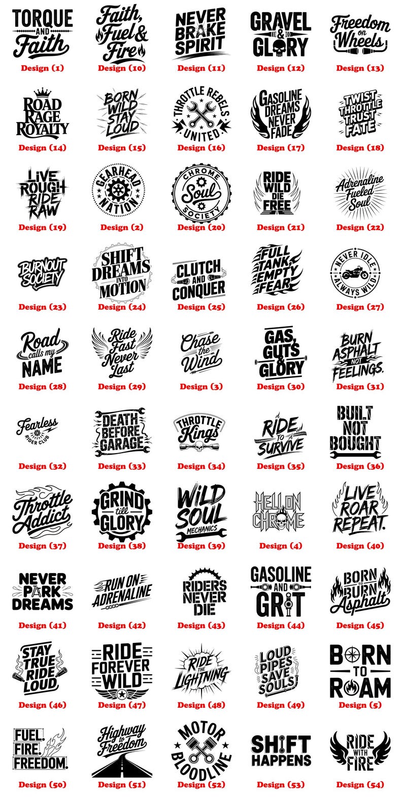 Biker Sayings SVG Bundle: Motorcycle Quotes for Laser Engraving - Etsy