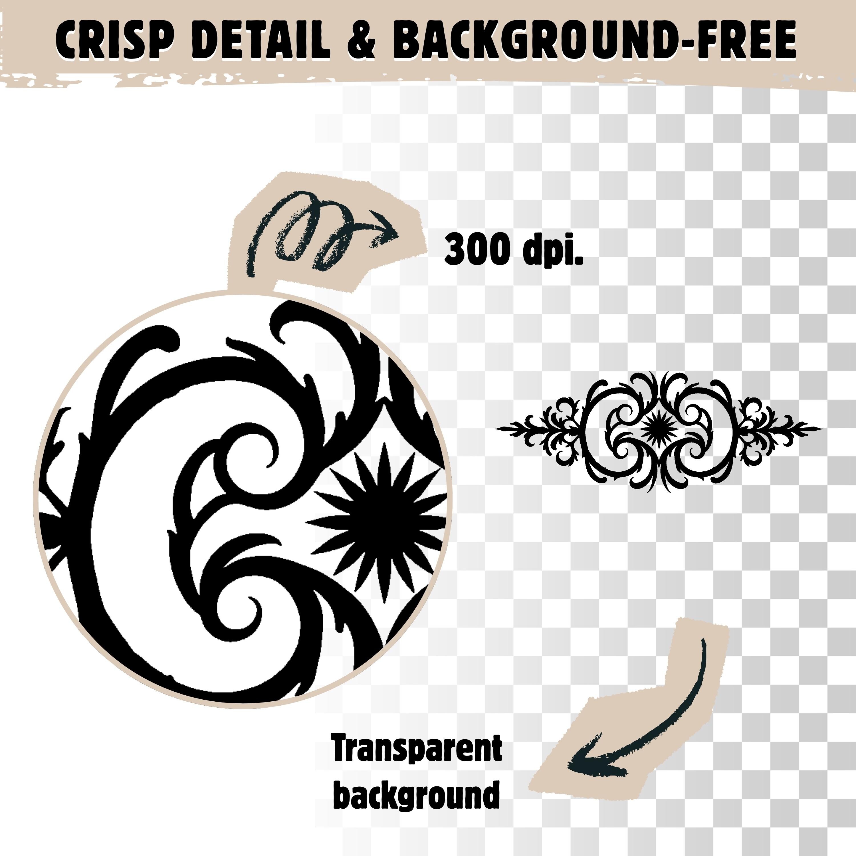 Decorative Separator Svg Png Pdf & Dxf Bundle for Cricut Crafting ...