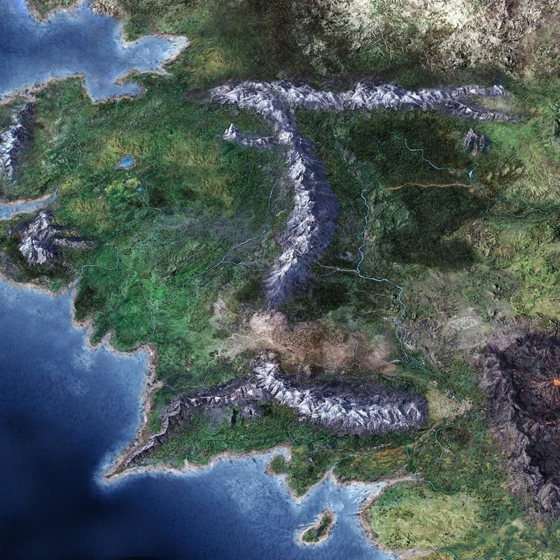 Middle Earth Map - Etsy