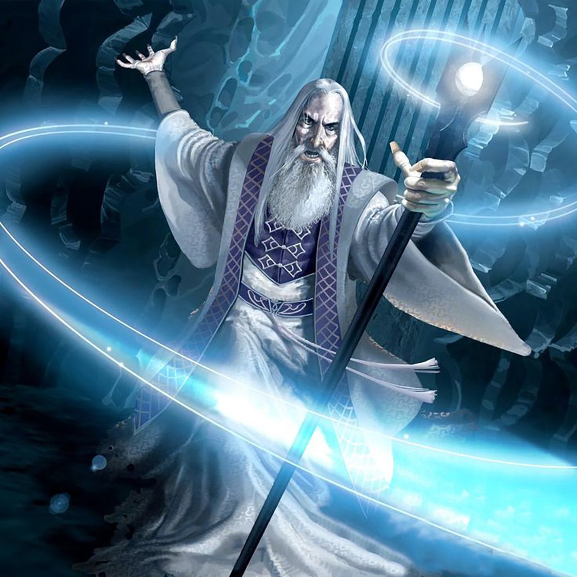 Saruman Staff Drawing