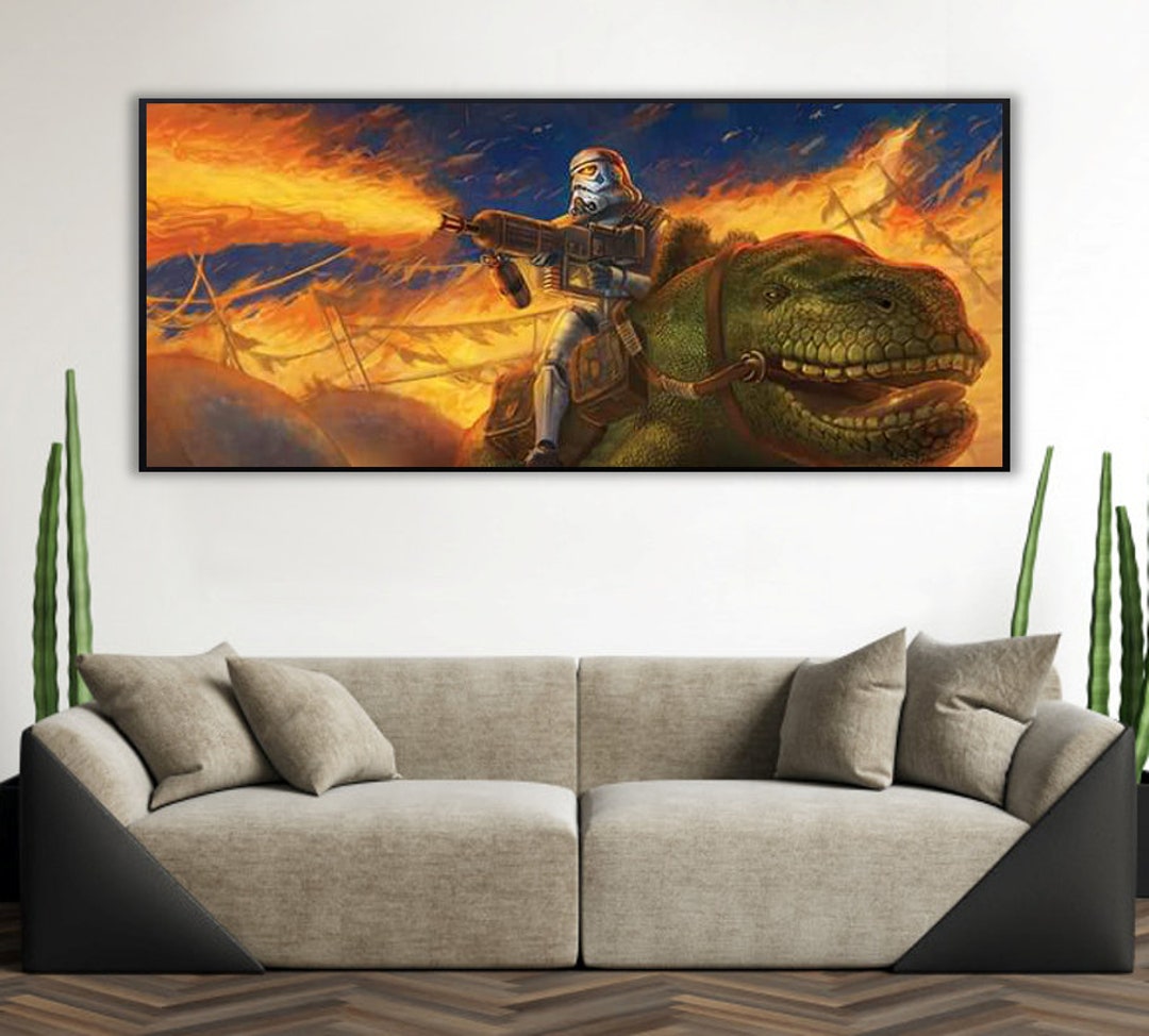 Handmade Oil Painting on Cotton Canvas on Demand, Rolled Stretched or Framed, Sci Fi ...